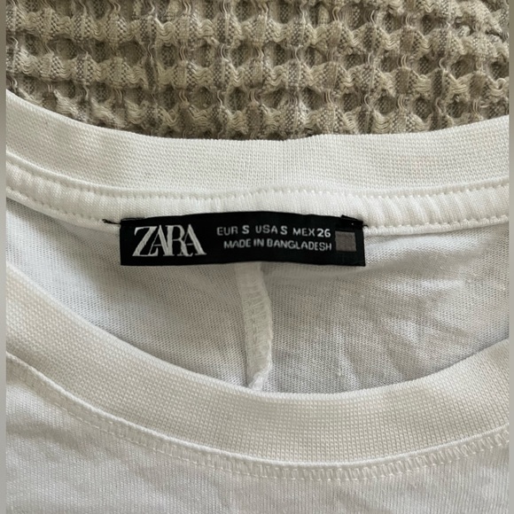 Zara | Tops | Zara S White Tshirt | Poshmark
